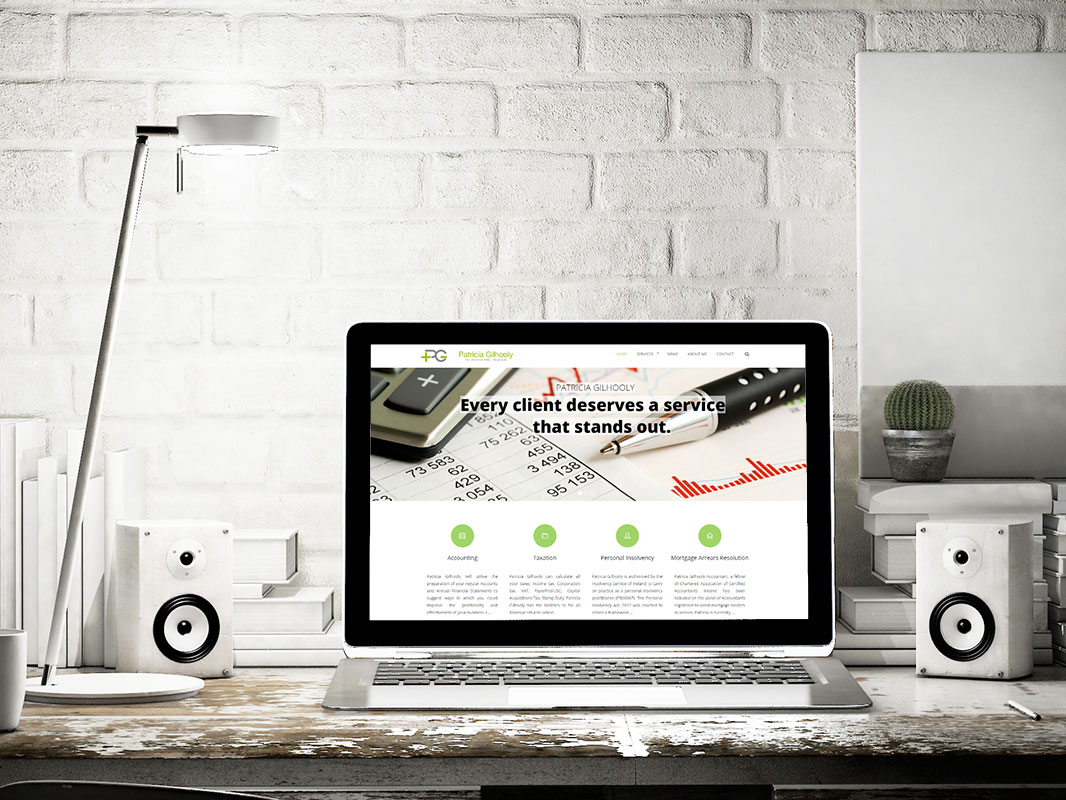 Patricia Gilhooly Accounting Service Website - Black Soda Creative Studio
